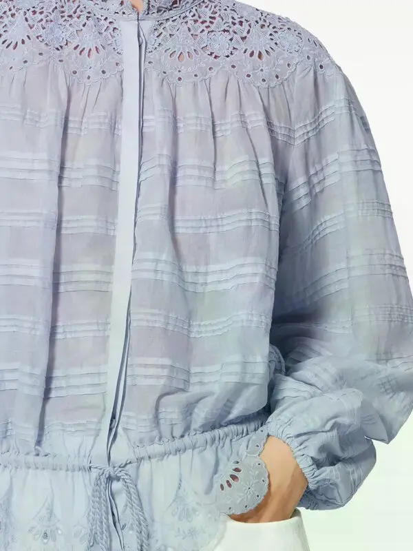 MARANT ETOILE Polly Embroidery Blouse - Blue
