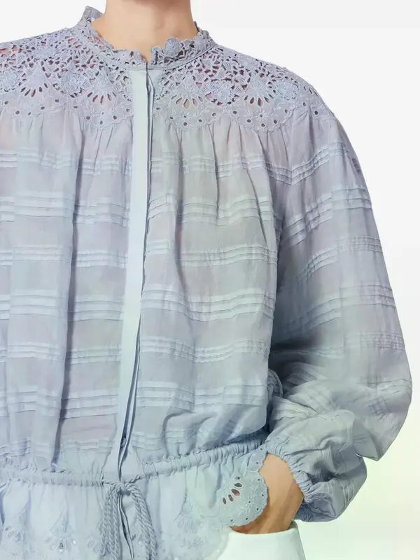MARANT ETOILE Polly Embroidery Blouse - Blue