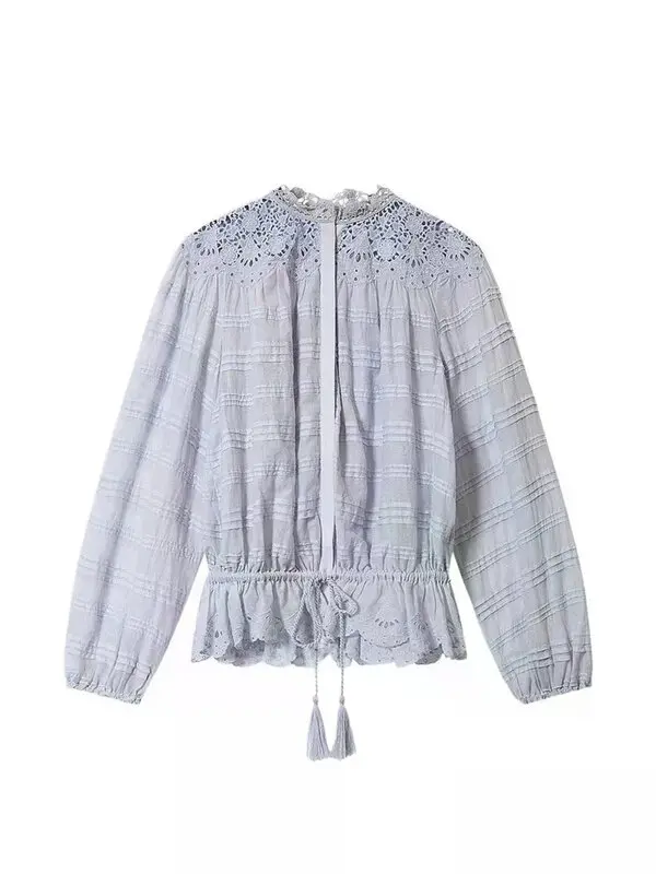 MARANT ETOILE Polly Embroidery Blouse - Blue