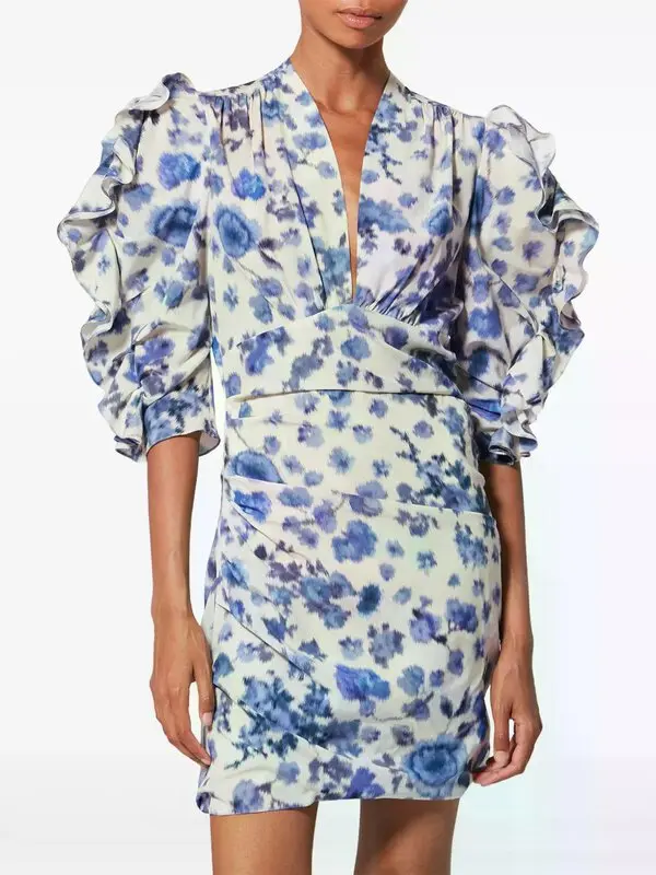 Isabel Marant Étoile X Doris Ruffled Dress - Neutrals