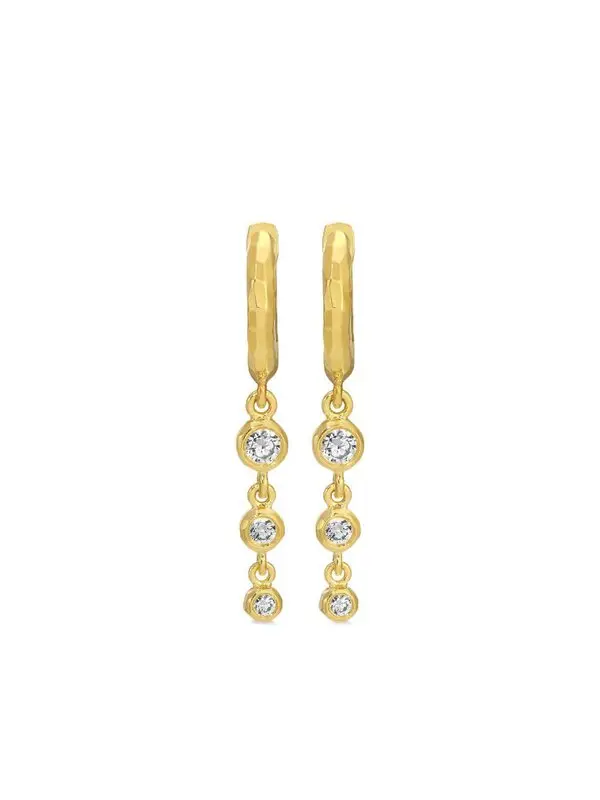 OCTAVIA ELIZABETH 18k Yellow Gabby Diamond Earrings - Gold