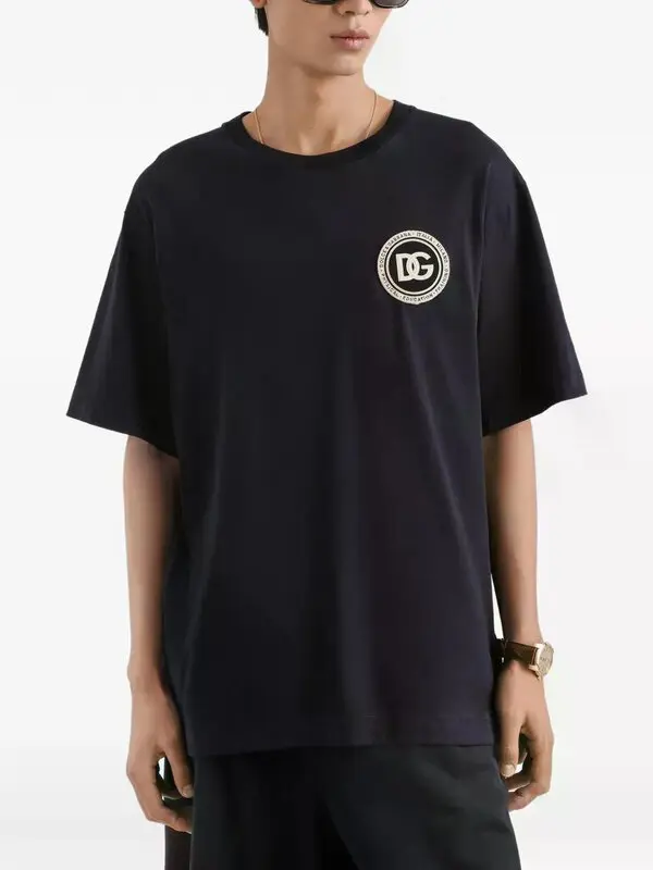 Dolce & Gabbana Logo-detail Short-sleeve T-shirt - Blue