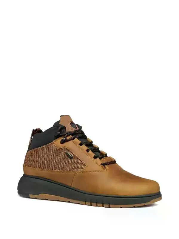 Geox Aerantis 4x4 Abx Lace-up Panelled Boots - Brown