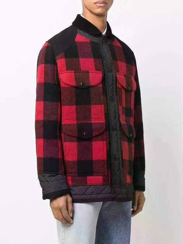 Junya Watanabe Checked Press-stud Shirt Jacket