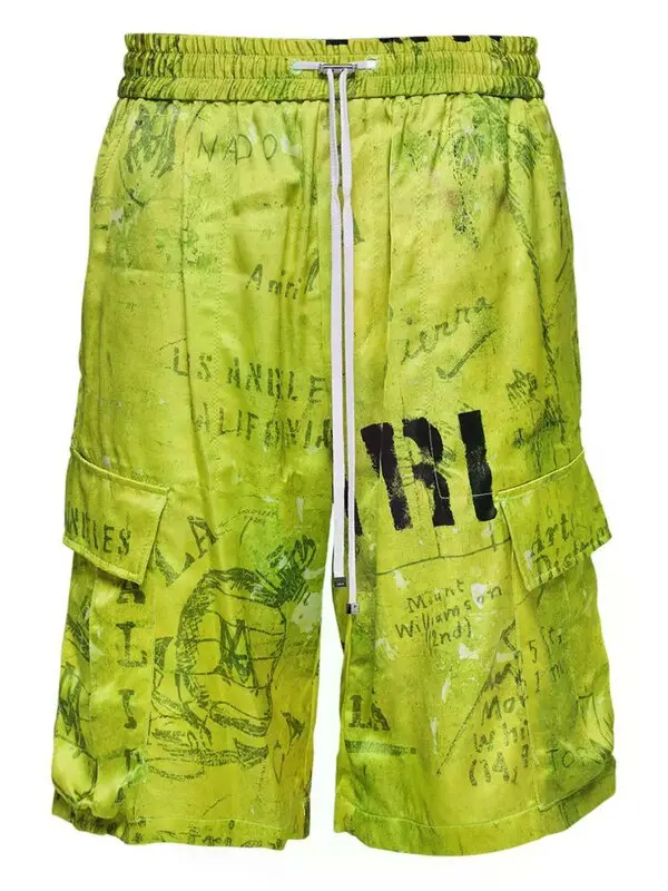 Amiri Printed Cargo Shorts