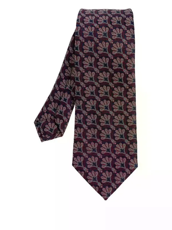 Etro Patterned Neck Tie - Red