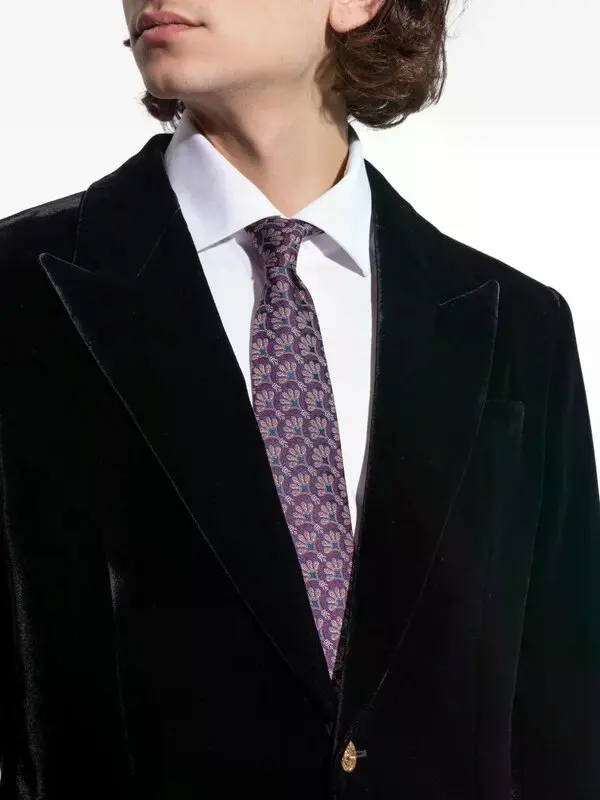 Etro Patterned Neck Tie - Red