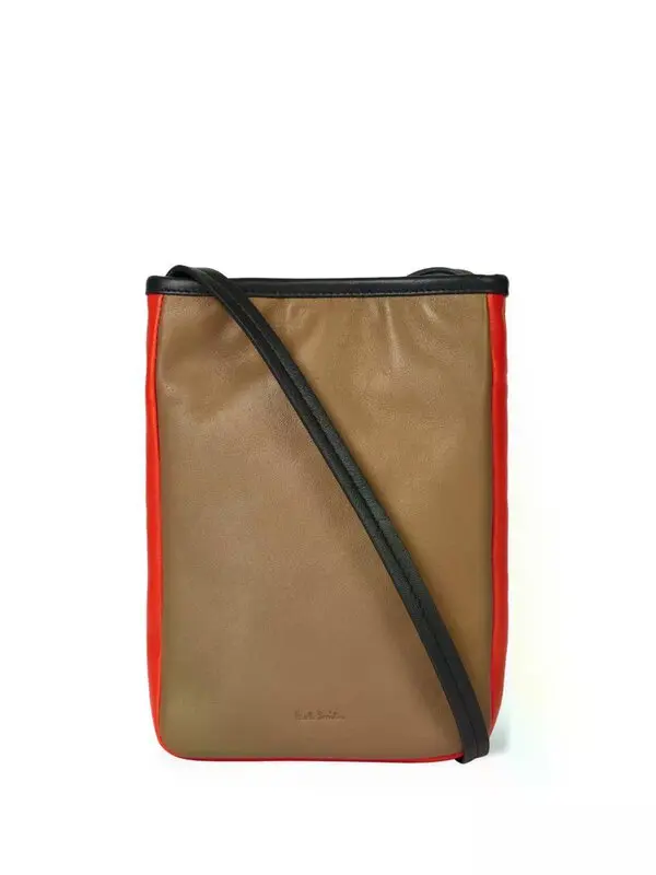 Paul Smith Colourblock Strap Pouch - Brown