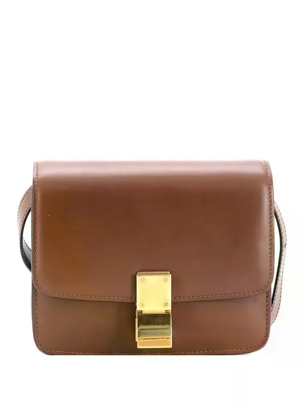 Celine Classic Box Smooth Leather Small Crossbody Bag - Brown