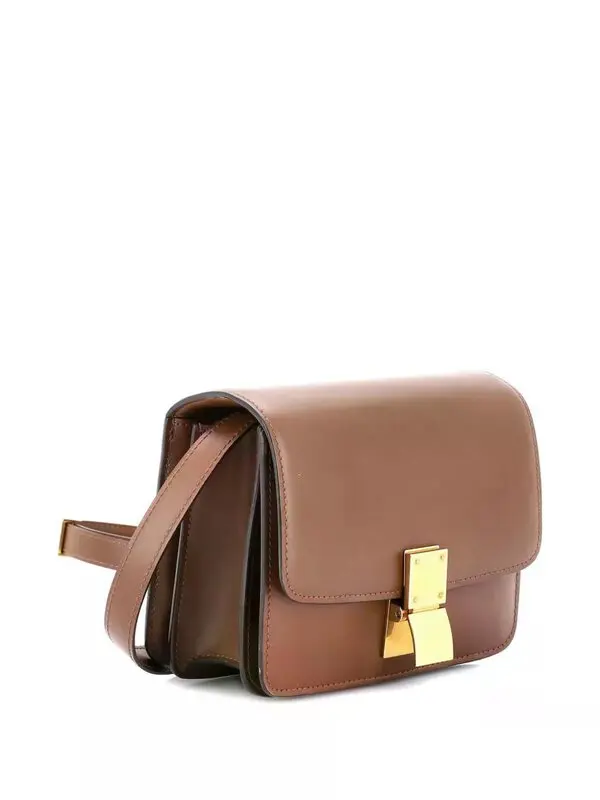 Celine Classic Box Smooth Leather Small Crossbody Bag - Brown