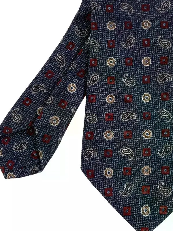 Etro Paisley-motifs Tie - Blue