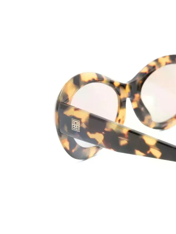 TOTEME Logo-detail Sunglasses - Brown