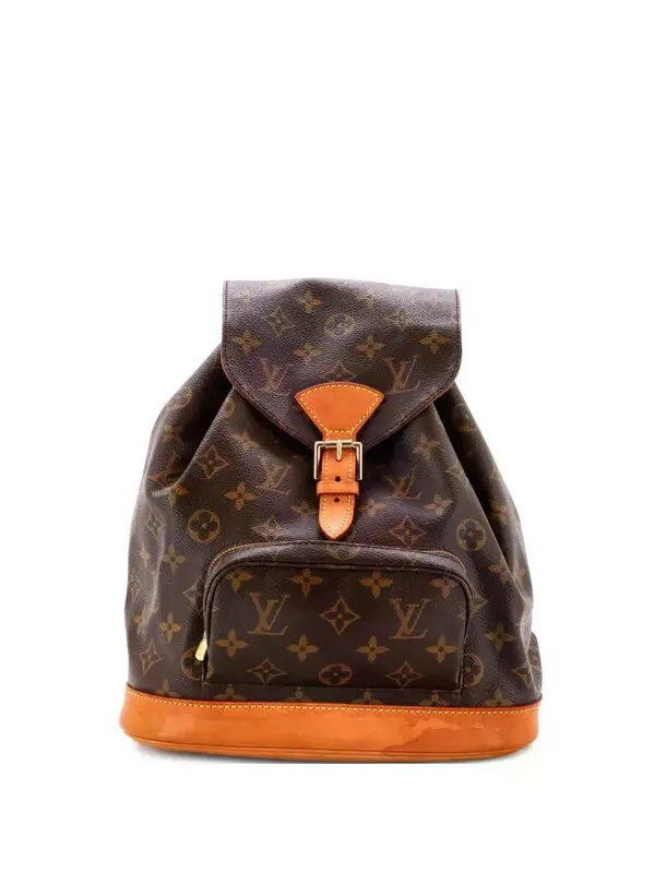 LOUIS VUITTON Vintage Montsouris Monogram Canvas Mm Backpack - Brown