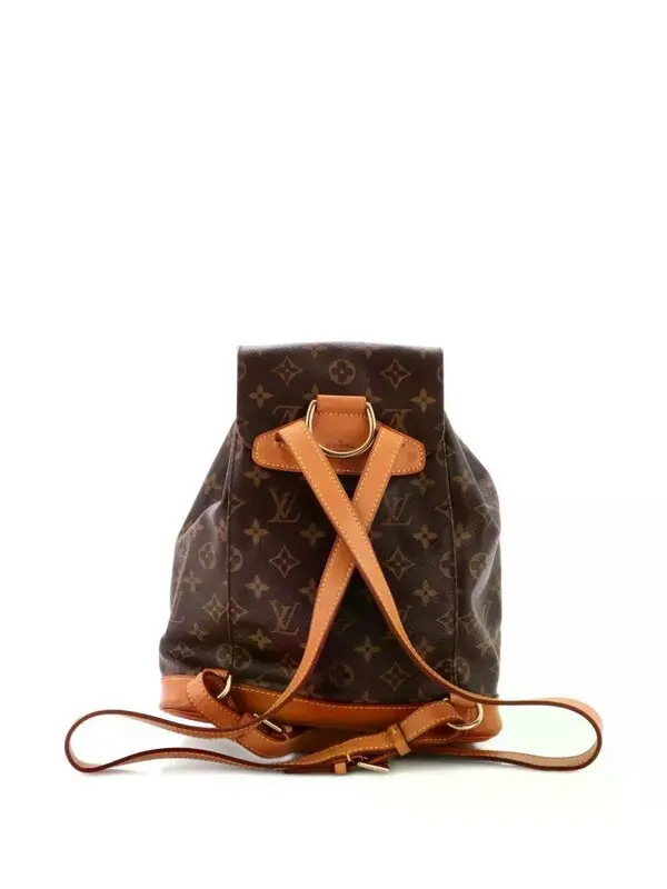 LOUIS VUITTON Vintage Montsouris Monogram Canvas Mm Backpack - Brown
