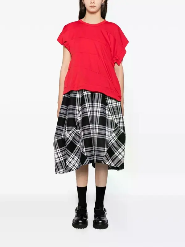 Comme Des Garçons Plaid Skorts