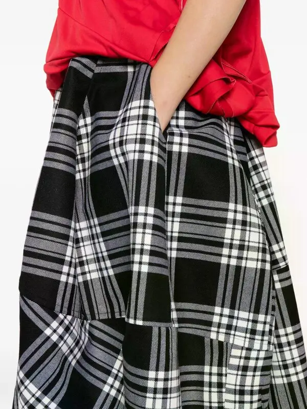 Comme Des Garçons Plaid Skorts