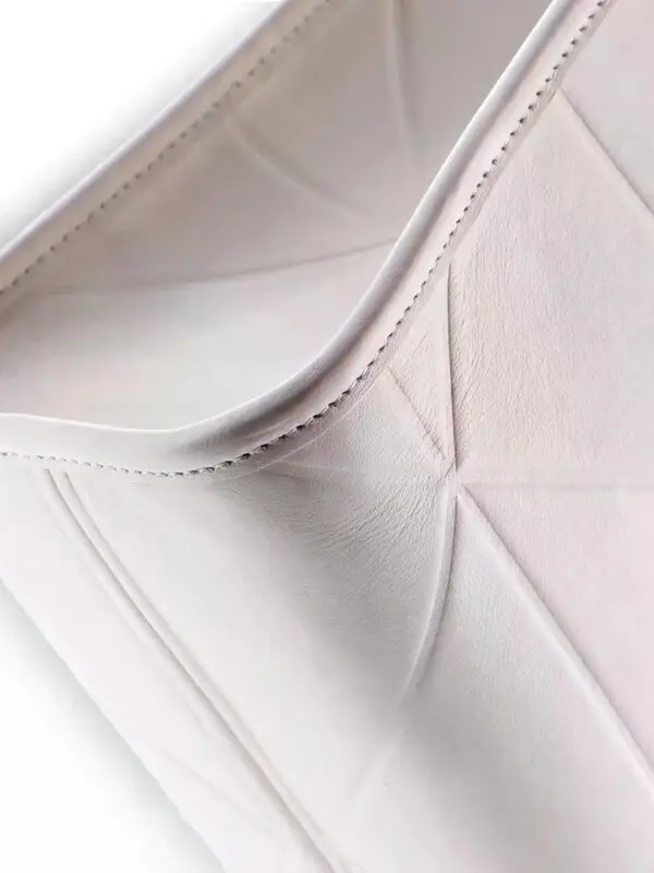 Prada Symbole Shopper Embossed Leather Tote Bag
