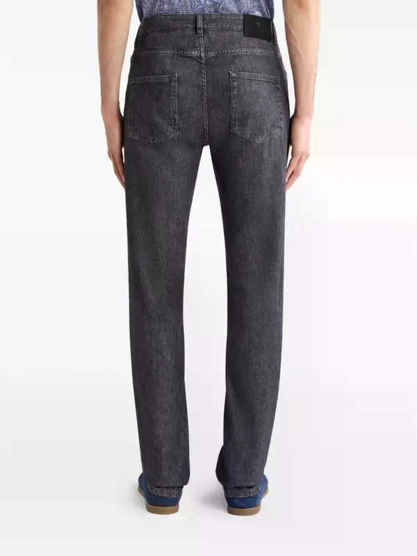 Etro Pegaso-appliqué Five-pocket Jeans