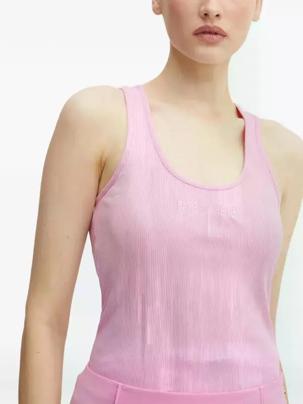 Patrizia Pepe Ribbed Tank Top