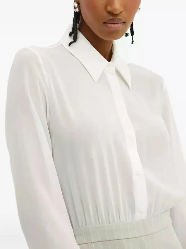 Patrizia Pepe Pinstripe Slit Midi Dress
