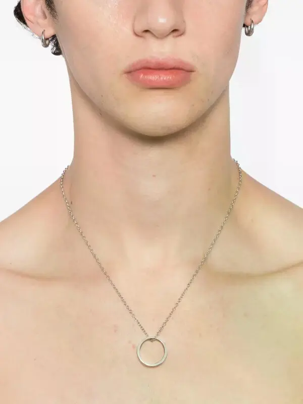 AGNES B. Logo Ring Necklace