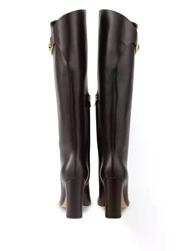 FERRAGAMO 90mm Hug-buckle Knee-high Boots