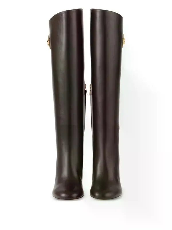 FERRAGAMO 90mm Hug-buckle Knee-high Boots