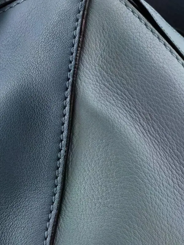 Loewe Puzzle Bag Leather Small Satchel - Blue