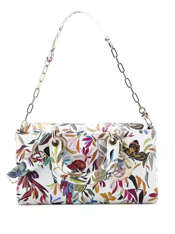 Dior Lady D-joy Printed Leather Medium Satchel - Multicolour