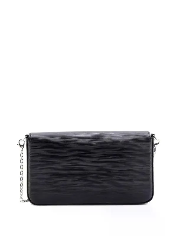 LOUIS VUITTON Felicie Pochette Epi Leather Crossbody Bag - Black