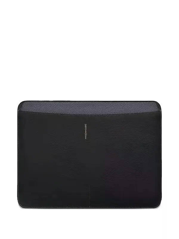 MAISON DE SABRE Leather Laptop Sleeve - Black