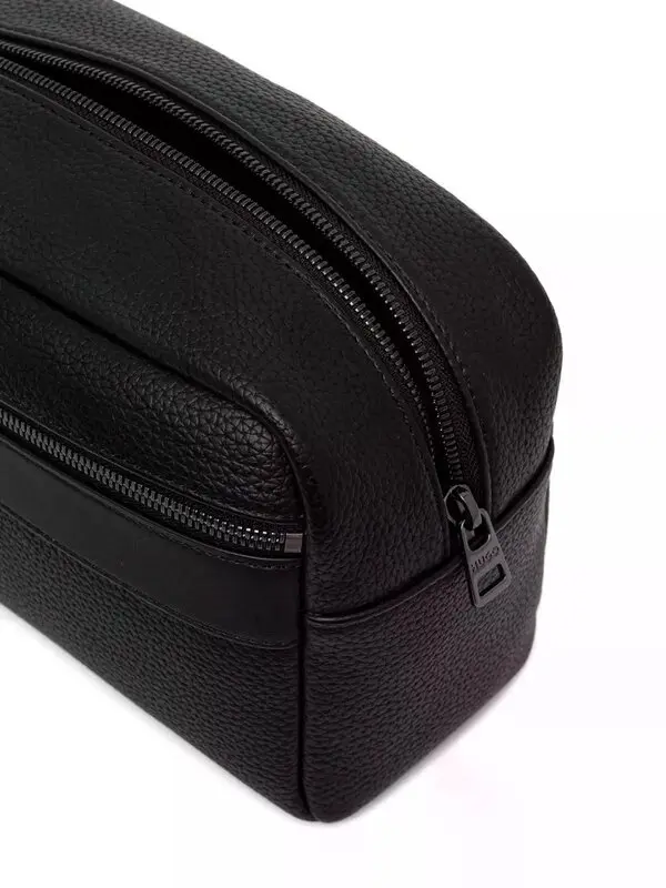 Hugo Logo-plaque Zip Wash Bag