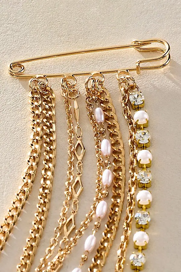 ARIANA OST Longline Pearl Brooch