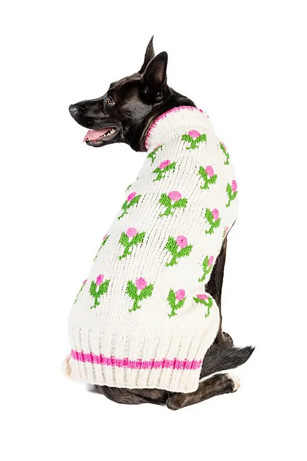CHILLY DOG Rose Bud Sweater