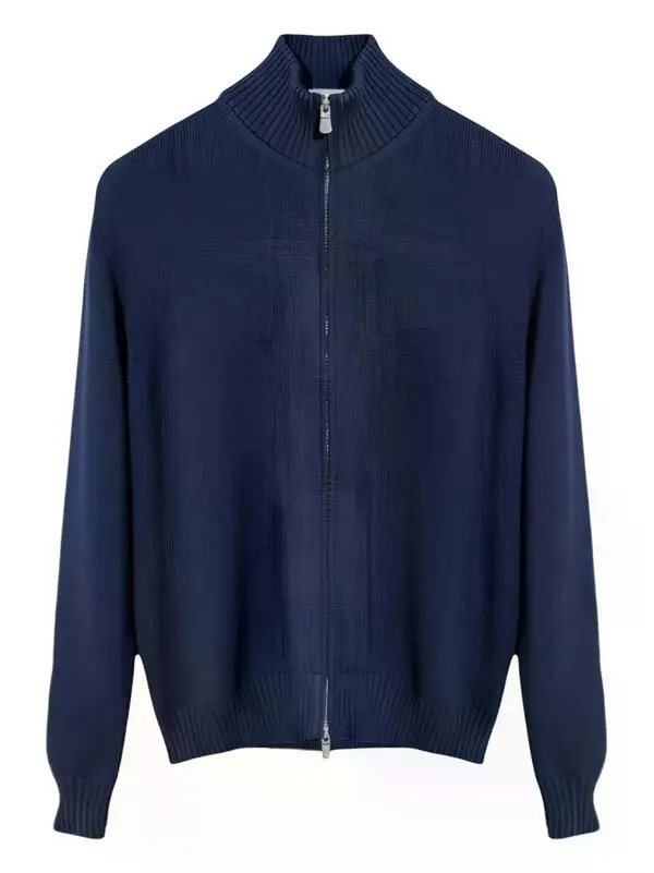 MASQ Zip-up Cardigan - Blue