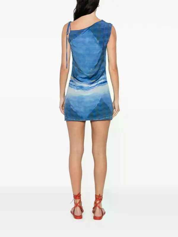 SIR. Isla Waves Print Mini Dress