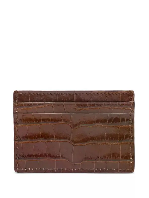TOM FORD Crocodile-embossed Card Holder
