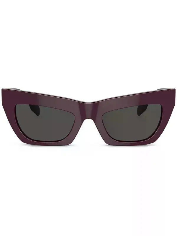 Burberry Logo-plaque Sunglasses - Red