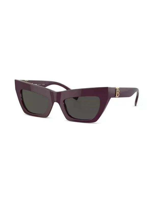 Burberry Logo-plaque Sunglasses - Red