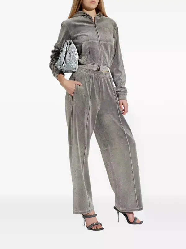 Alexander Wang Embellished Hooded Sweater - Grey