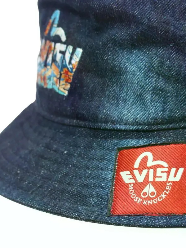 EVISU X Moose Knuckles Embroidered Bucket Hat