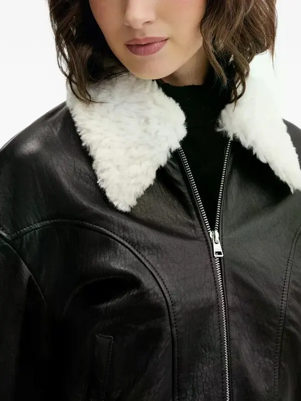 Hugo Shearling Zip-up Jacket