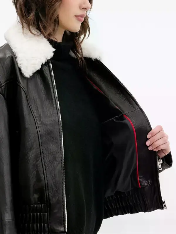 Hugo Shearling Zip-up Jacket