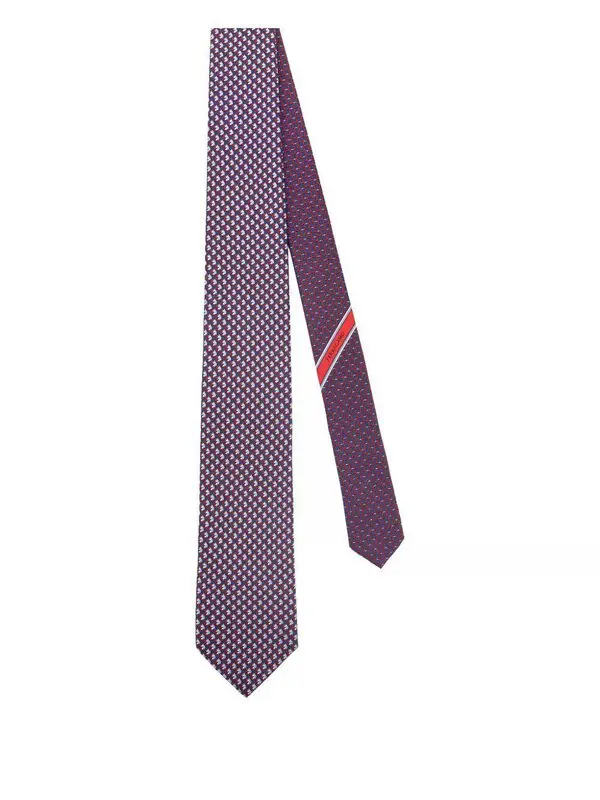 FERRAGAMO Patterned Neck Tie - Blue