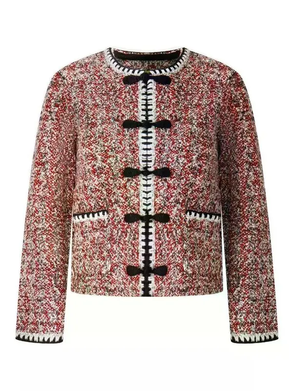 Shanghai Tang Tweed Bow Jacket