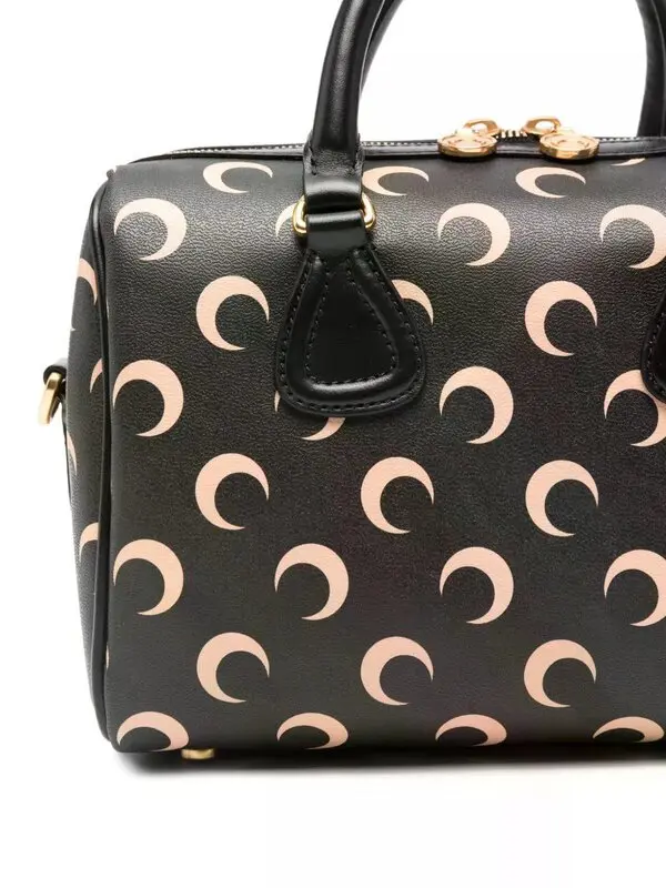 MARINE SERRE Moon Canvas Strike Bag - Black