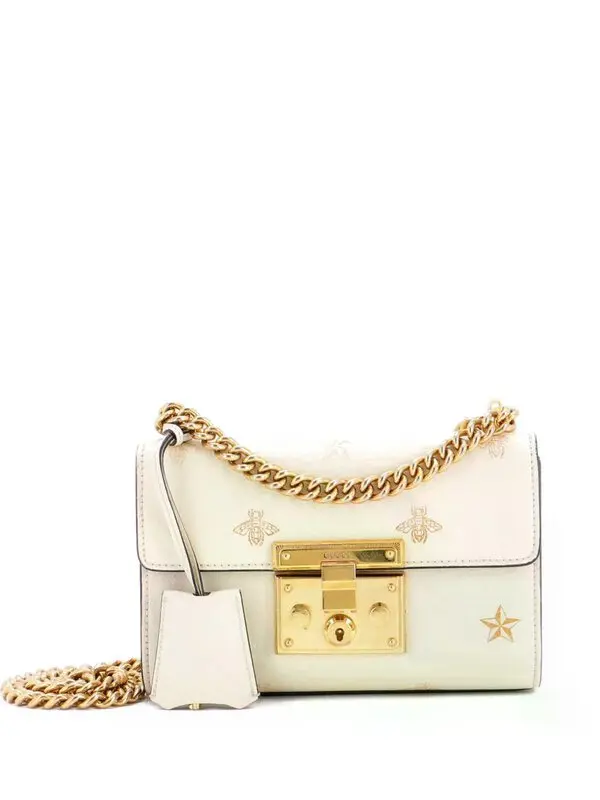 Gucci Padlock Printed Shoulder Bag - Neutrals
