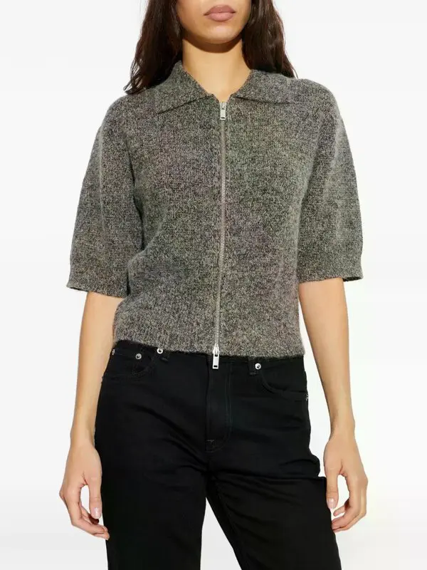 SAMSOE SAMSOE Zip-up Collared Top