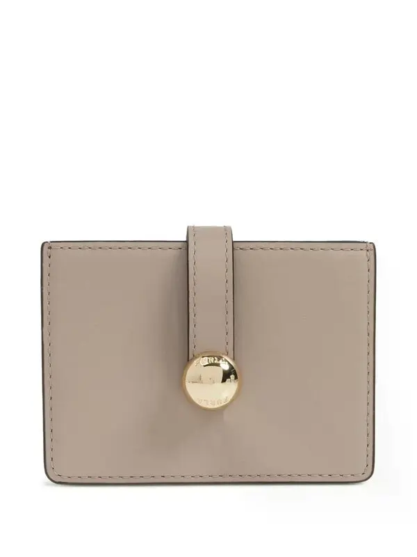 Furla Tab-detail Card Holder - Grey