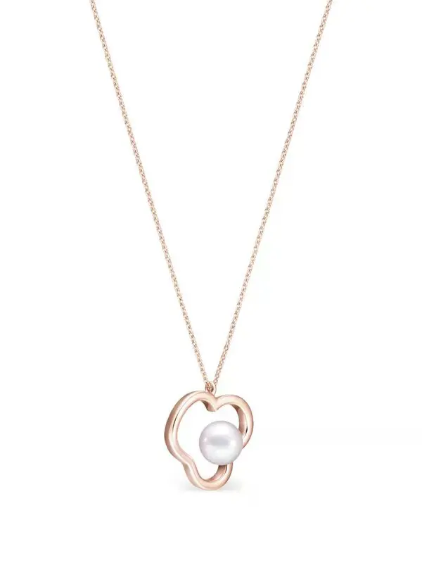 TASAKI 18k Sakura Gold Akoya Pearl Necklace - Pink
